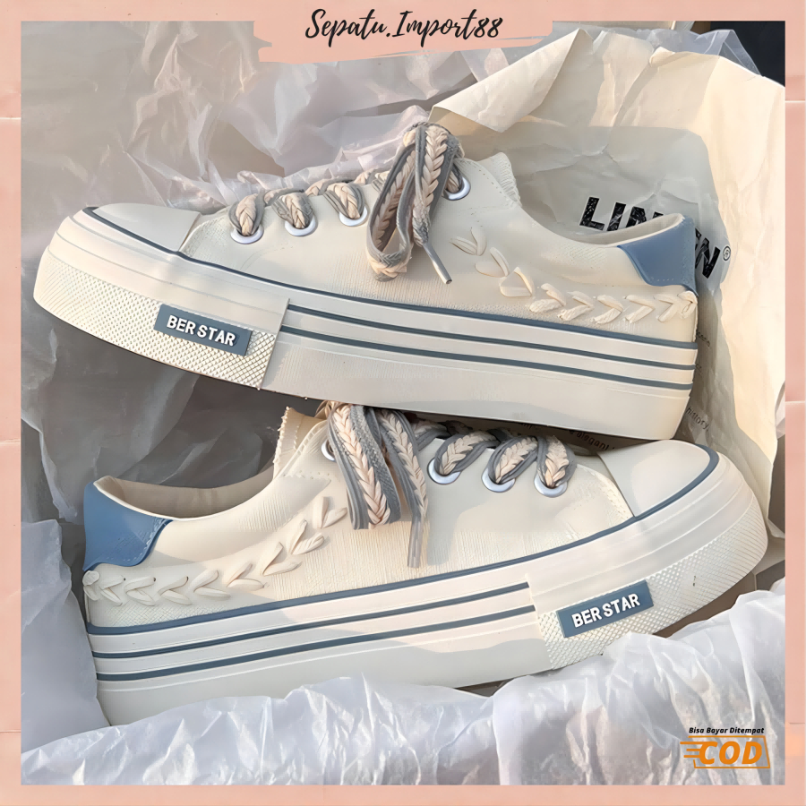 Jual KOII sepatu sneakers putih wanita perempuan olahraga kekinian ...