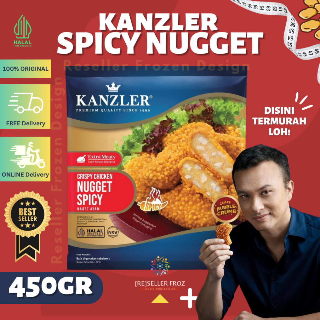 Jual BARU! KANZLER SPICY NUGGET 450GR | NAGET VIRAL PEDAS | NAGET ...