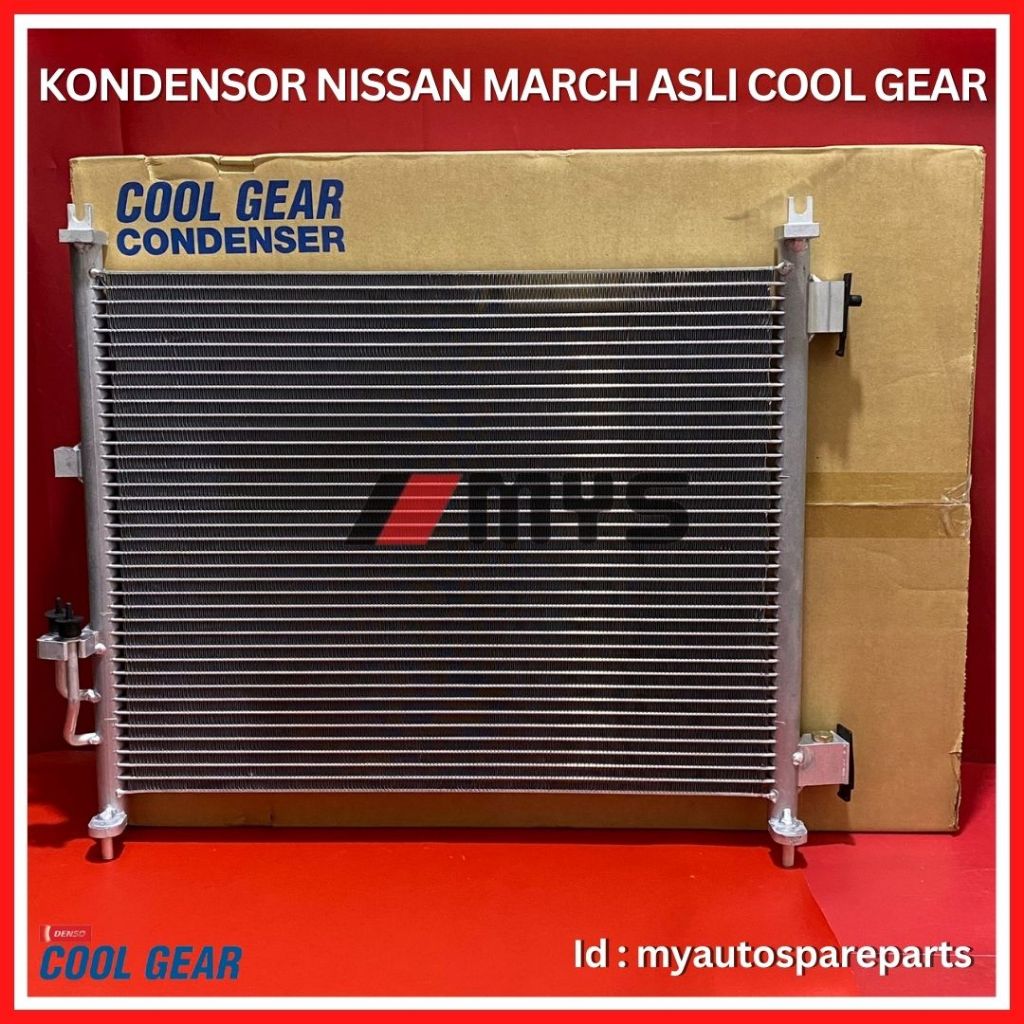 Jual CONDENSOR AC Mobil NISSAN March KONDENSOR ASLI COOL GEAR | Shopee ...