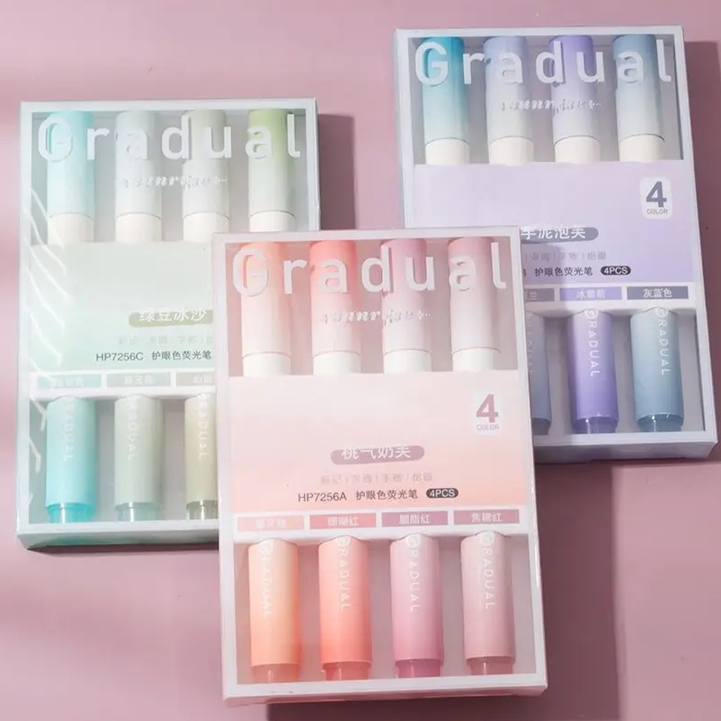 Jual 1 Set 4pcs Highlighter Stabilo Warna Warni Pastel Spidol ...