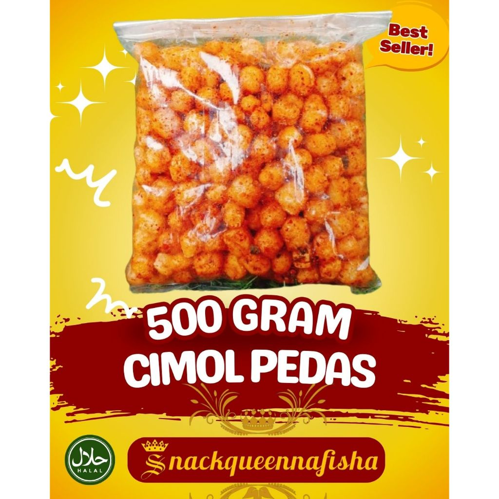 Jual Cimol crispy pedas daun jeruk isi 500gram | Shopee Indonesia