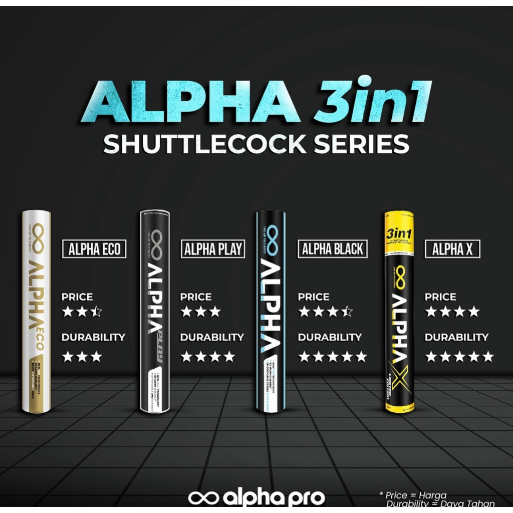 Jual ALPHA 3 in 1 PRO ECO PLAY X LIMITED Isi 12 6 Speed 78 77 76 75 ...