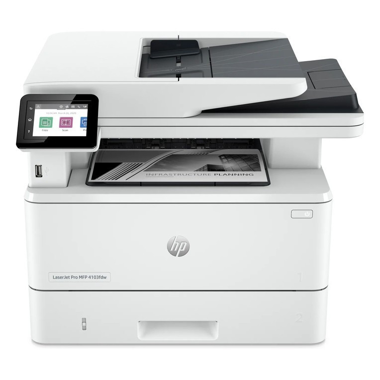 Jual HP Printer LaserJet Pro MFP 4103FDN Print / Duplex / Fax [2Z628A] - 4103FDN 4103 | Shopee ...