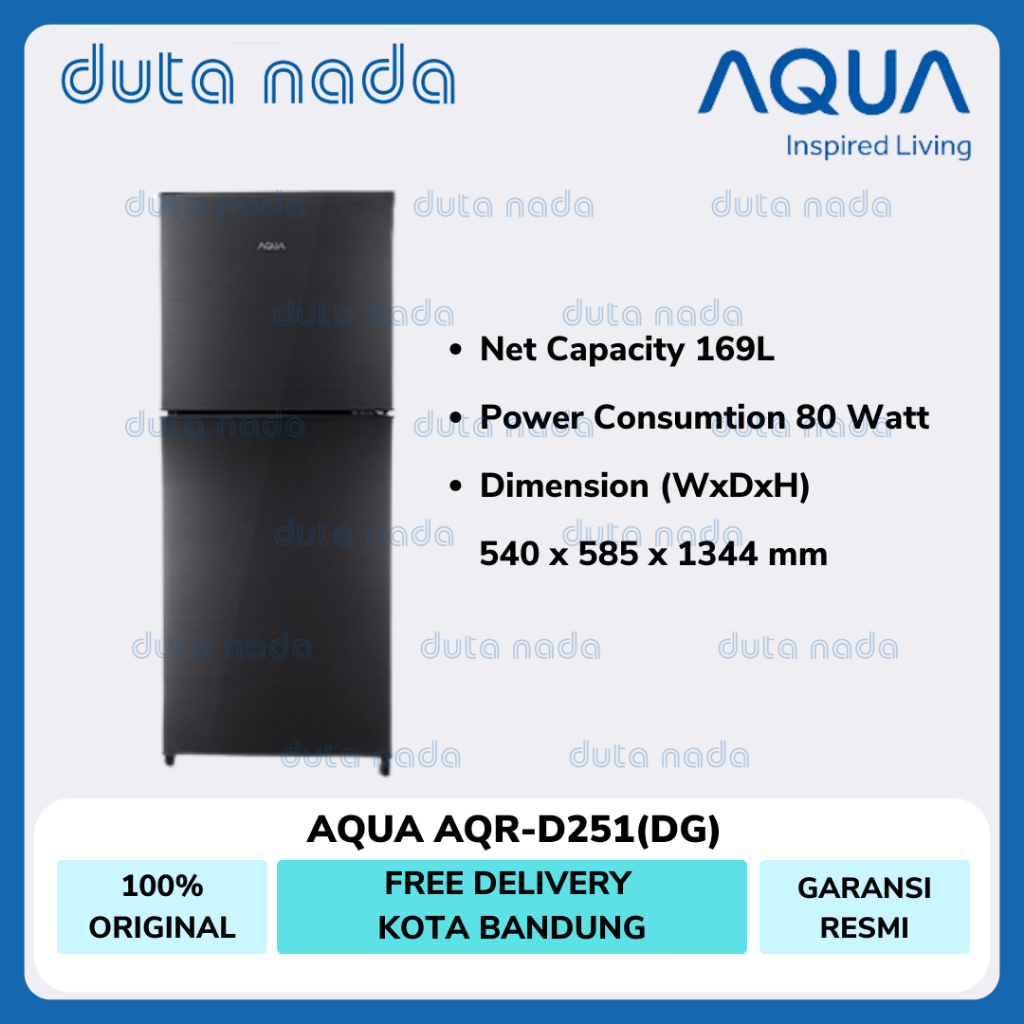 Jual AQUA Kulkas 2 Pintu AQRD251(DG) / AQR-D251(DG) | Shopee Indonesia