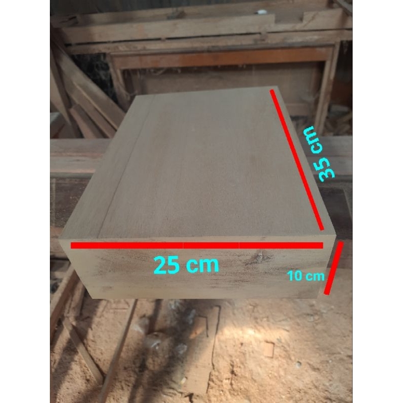 Jual Balok kayu Meranti tebal 10 cm x lebar 25 cm x panjang 35 cm ...