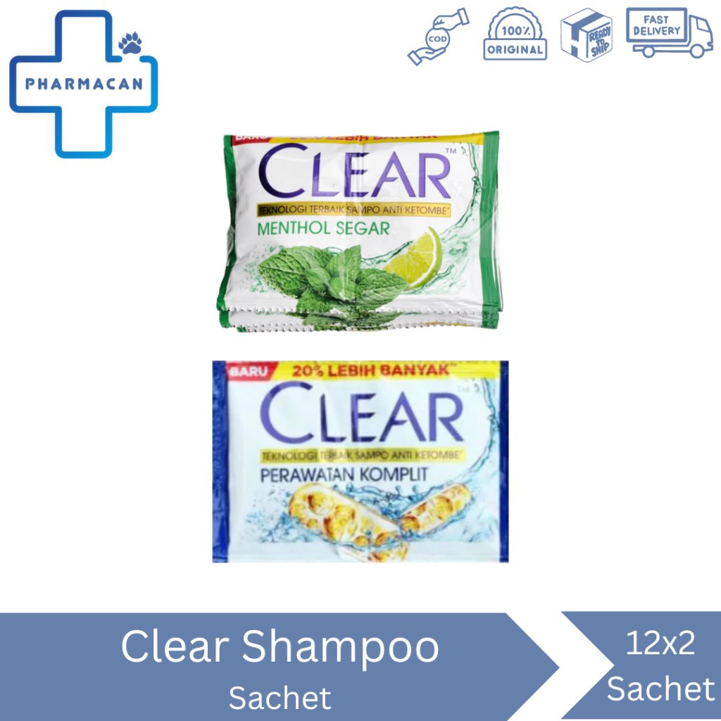 Jual CLEAR Shampoo Renceng - Isi 12x2 sachet | Shopee Indonesia