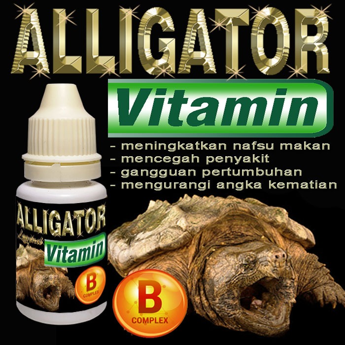 Jual ALLIGATOR VITAMIN CAIR LIQUID SUPLEMEN KESEHATAN KURA-KURA AIR ...