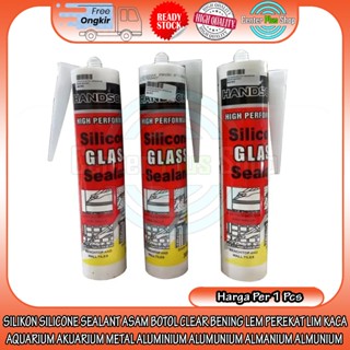Jual SILIKON SILICONE SEALANT ASAM BOTOL CLEAR BENING LEM PEREKAT LIM ...