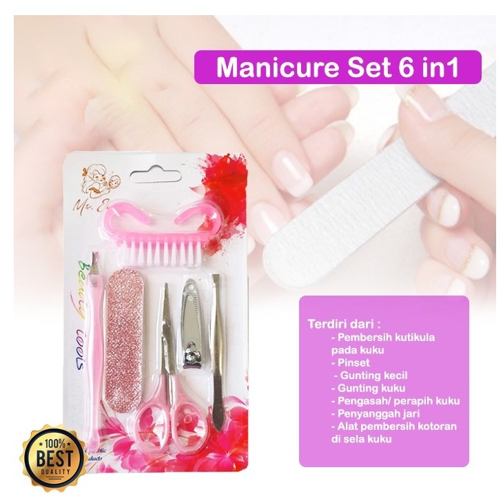 Jual Paket Manicure Set Pedicure Meni Pedi Tools Perawatan Kuku ...