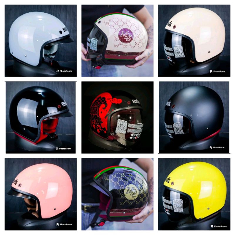 Jual Helm Mds Magnum Helm NOX X1 helm Half Face Retro Iner VISOR Helm ...