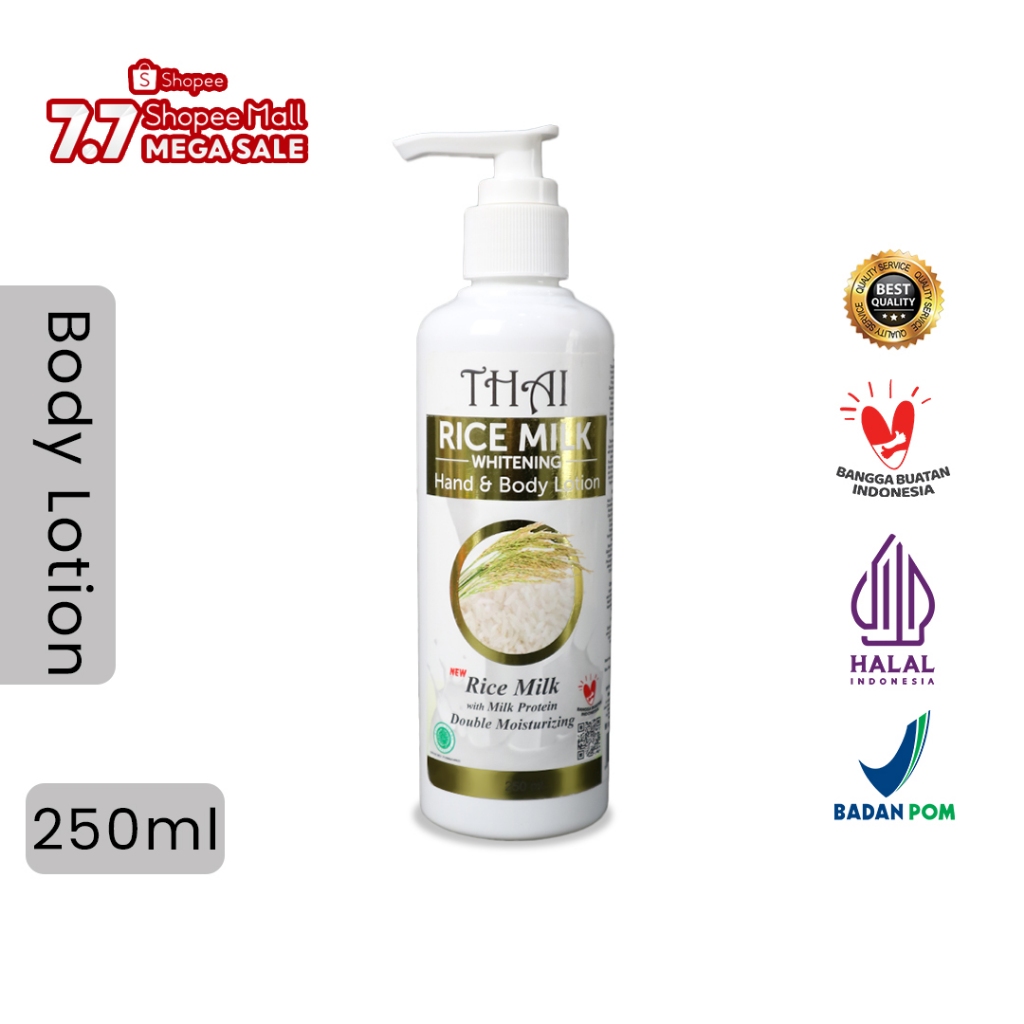 Jual Thai Rice Milk Hand Body Lotion 250ml | Shopee Indonesia