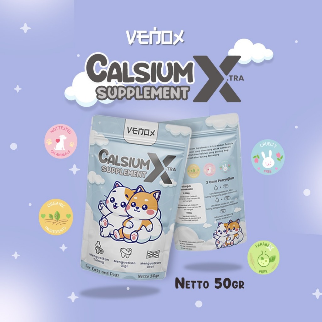 Jual CALSIUM SUPPLEMENT XTRA - Venox Vitamin Hewan Kucing Anjing ...