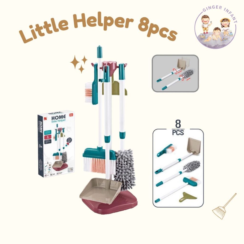 Jual GINGERINFANT cleaning home little helper 8pcs tools service ...