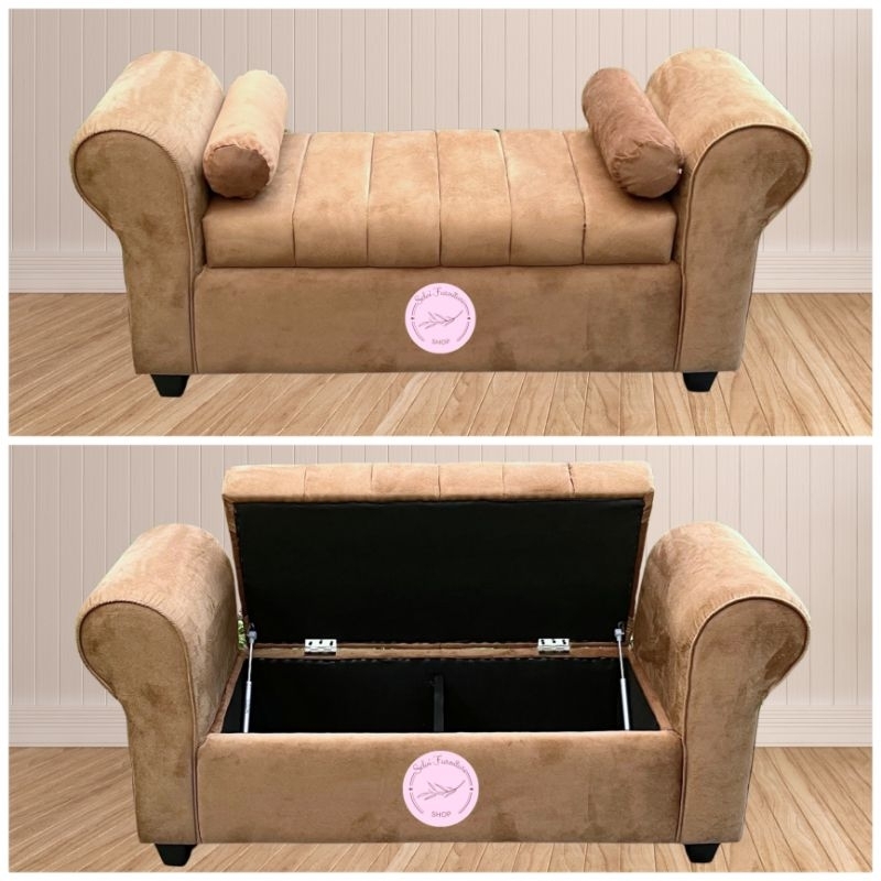 Jual SOFA BENCH STORAGE BOX KURSI SOFA TAMU MINIMALIS KURSI SOFA RUANG ...