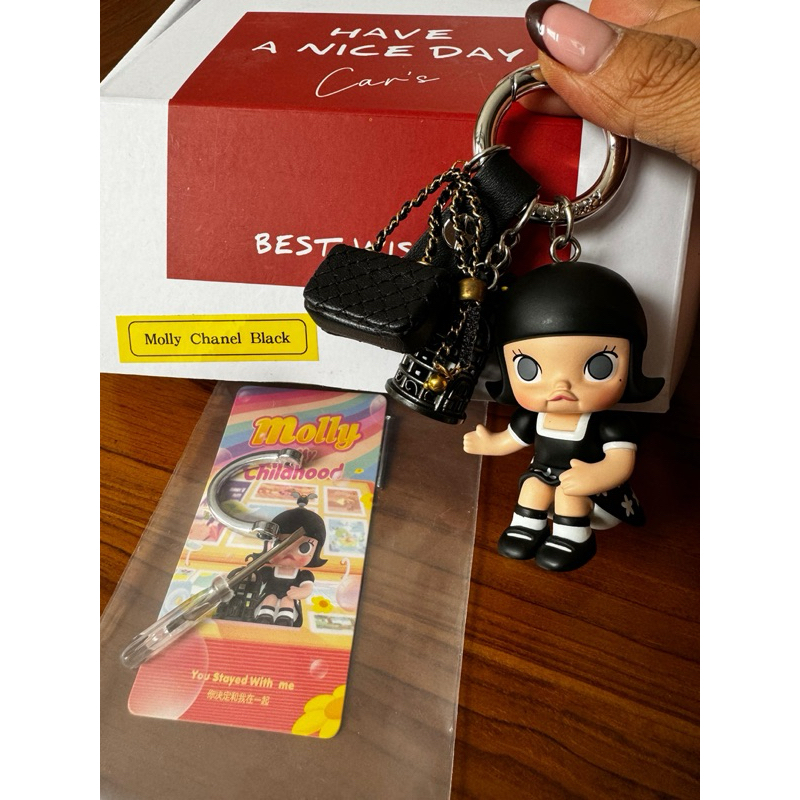 Jual DIY POPMart MOLLY MY childhood series keychain bag charm MOLLY ...