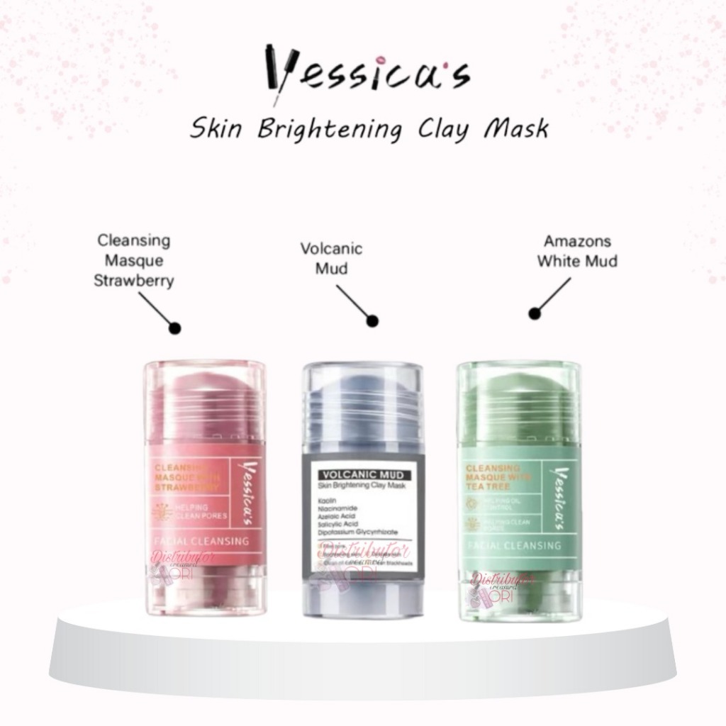 Jual Yessica's Tea Tree & Strawberry Anti Pores & Acne Clay Stick Mask ...