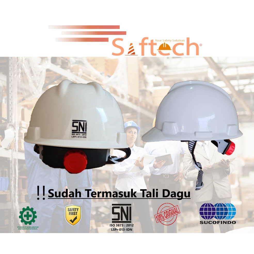 Jual KODE A65B HELM PROYEK SNI ISO SAFETY VGARD PUTIH KUNING BIRU MERAH ...