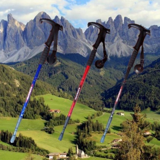 Jual KODE T53G PROMO Trekking pole panjang 135 cm dan 11 cm tongkat ...