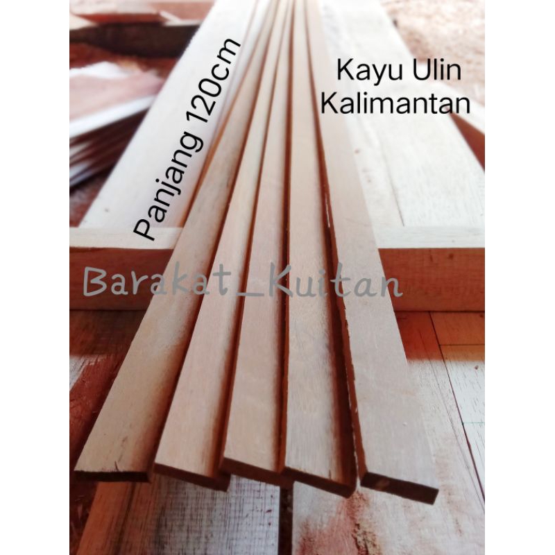 Jual kayu Ulin Kalimantan stik lis plang panjang 120cm papan penggaris ...