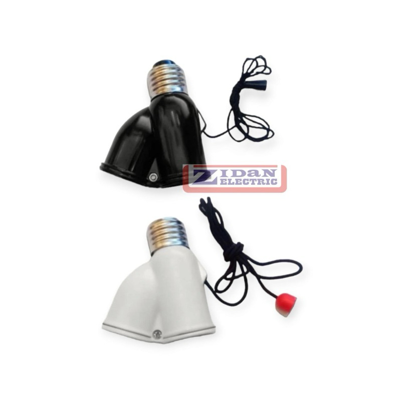 Jual Fitting Tarik Hitam Putih / Fitting Lampu Tarik / Fitting Gantung Tarik E27 Cahaya | Shopee ...