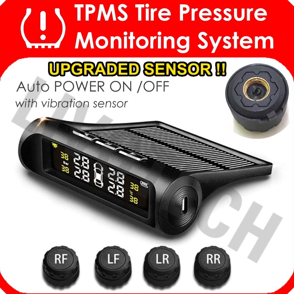 Jual KODE Q93E TPMS Alarm Pengukur Tekanan Ban Mobil T1 Tire Pressure ...