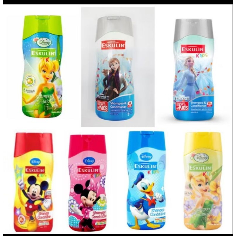 Jual Eskulin Kids Disney Shampoo & Conditioner merah minnie mouse 200ML ...