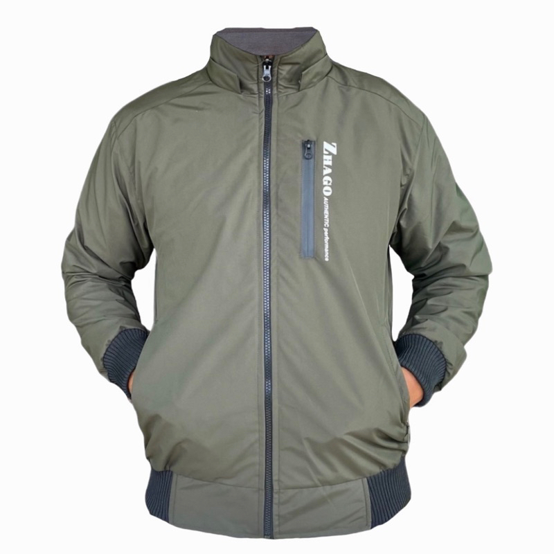 Jual jaket Zhago pria tahan air dan angin taslan series premium ...