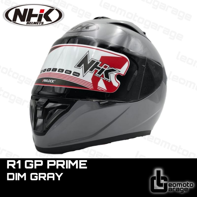 Jual NHK GP PRIME SOLID DIM GRAY HELM FULL FACE | Shopee Indonesia