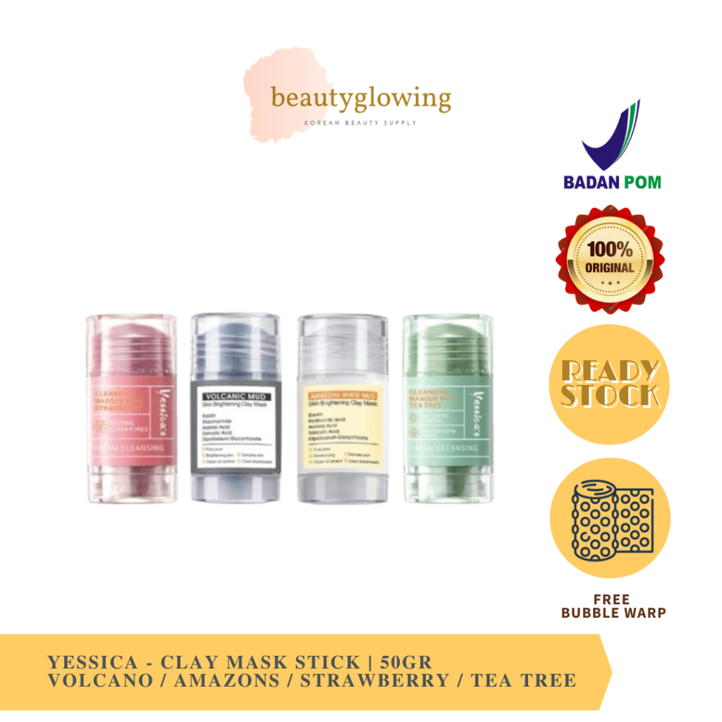 Jual YESSICA STICK CLAY MASK | 50gr YESSICA masker stick tea tree ...