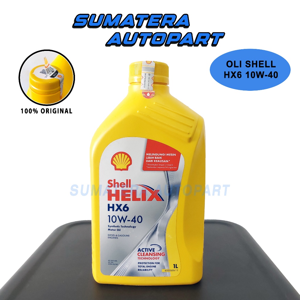 Jual 100% Original Oli Shell Helix Hx6 10W-40 1 Liter | Shopee Indonesia
