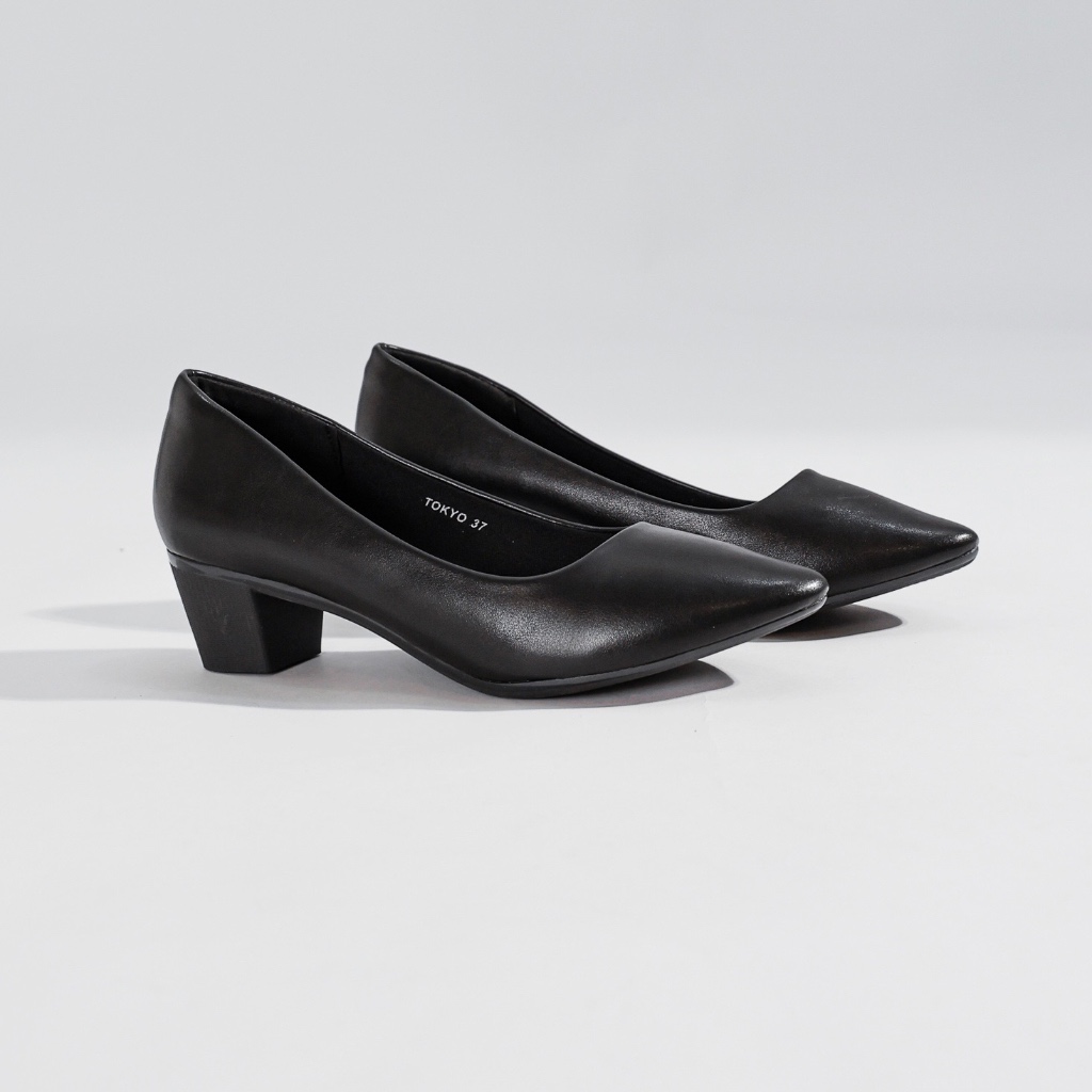 Jual Hot Sale Rowey Sepatu Kerja Wanita Hitam Hak Tahu 5Cm Tokyo ...
