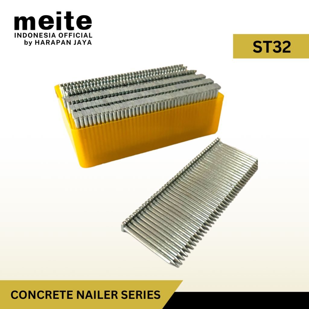 Jual Meite ST32 32mm Isi Paku Tembak Beton Tembok Refill Concrete Nail 32 mm | Shopee Indonesia