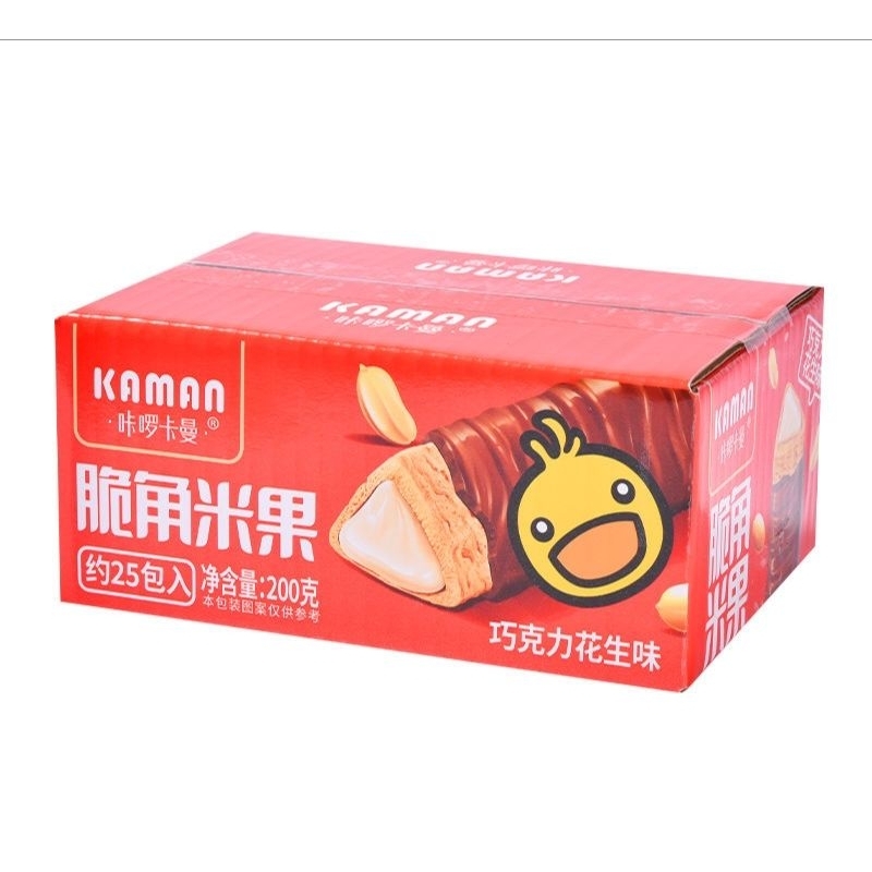 Jual ( HALAL ) PROMO PRICE 1 BOX Kaman wafer stik / chocolate peanut ...