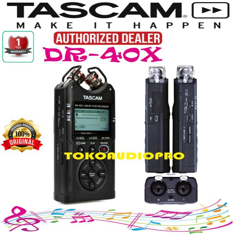 Jual Tascam DR40X 4-channel Handheld Recorder Original Tascam Dr40-x ...