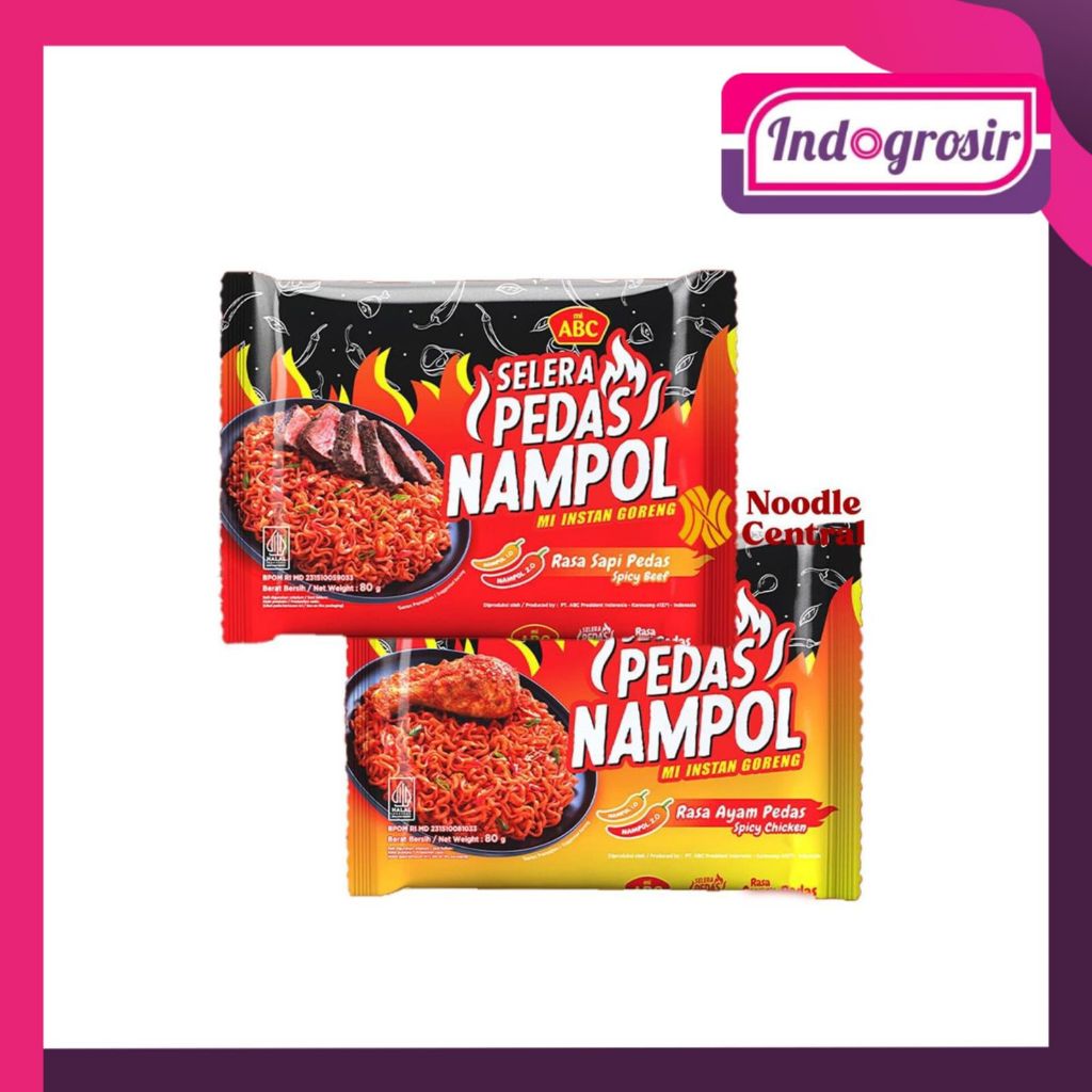 Jual MIE INSTAN ABC SELERA PEDAS NAMPOL 80G / MIE ABC INSTAN/PROMO ...