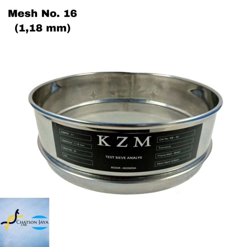 Jual Sieve Ayakan Stainless Mesh 16 Test Mesh 16 (1,18 mm) Diameter 20 ...