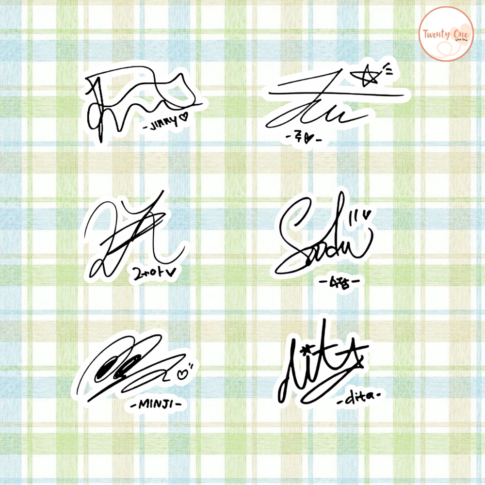 Jual Sticker Transparan Secret Number Signature Sign Tanda Tangan TTD ...