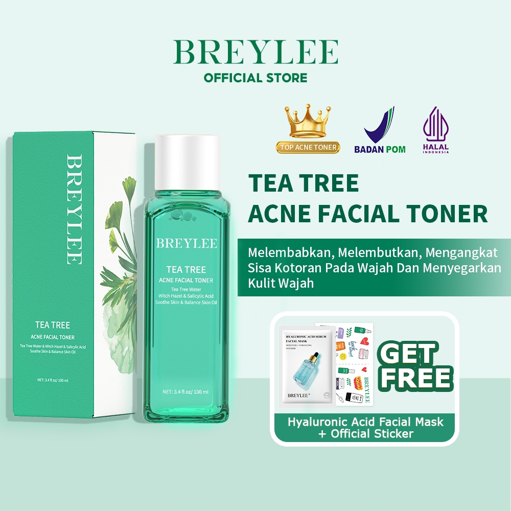 Jual BREYLEE Tea Tree Acne Facial Toner - Melembabkan dan Menyegarkan ...