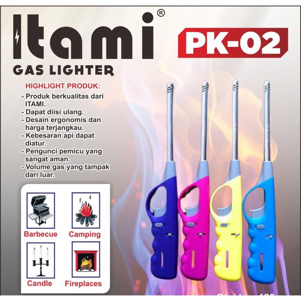 Jual GAS STOVE LIGHTER ITAMI pemantik kompor / korek api gas stove ...