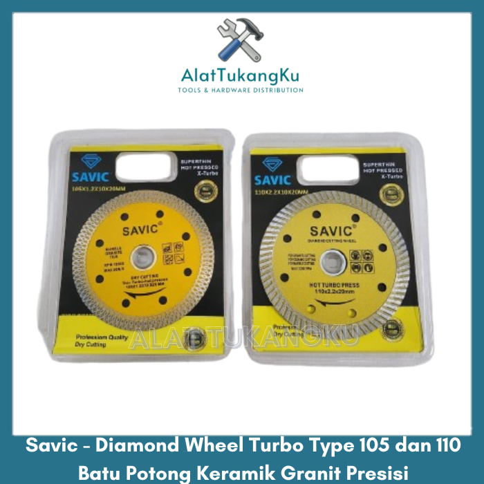 Jual Savic Diamond Wheel Cutting 4 inchi Turbo Mata Pemotong Keramik ...