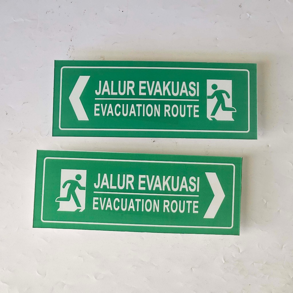 Jual Rambu Akrilik Evakuasi, Akrilik Jalur Evakuasi, Akrilik K3 Akrilik ...