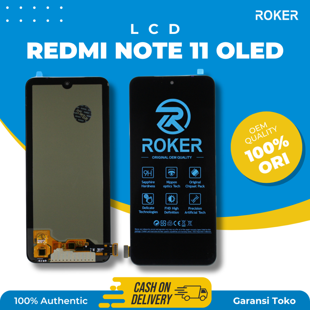 Jual ROKER LCD TOUCHSCREEN XIAOMI REDMI NOTE 11 4G / 11S /POCO M4 PRO OLED FULLSET BY ROKER ...