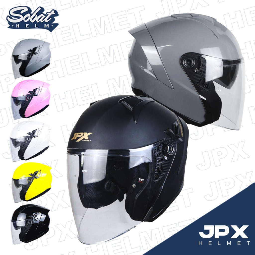Jual Helm JPX Nova X V2 Solid Helm Half Face SNI | Shopee Indonesia