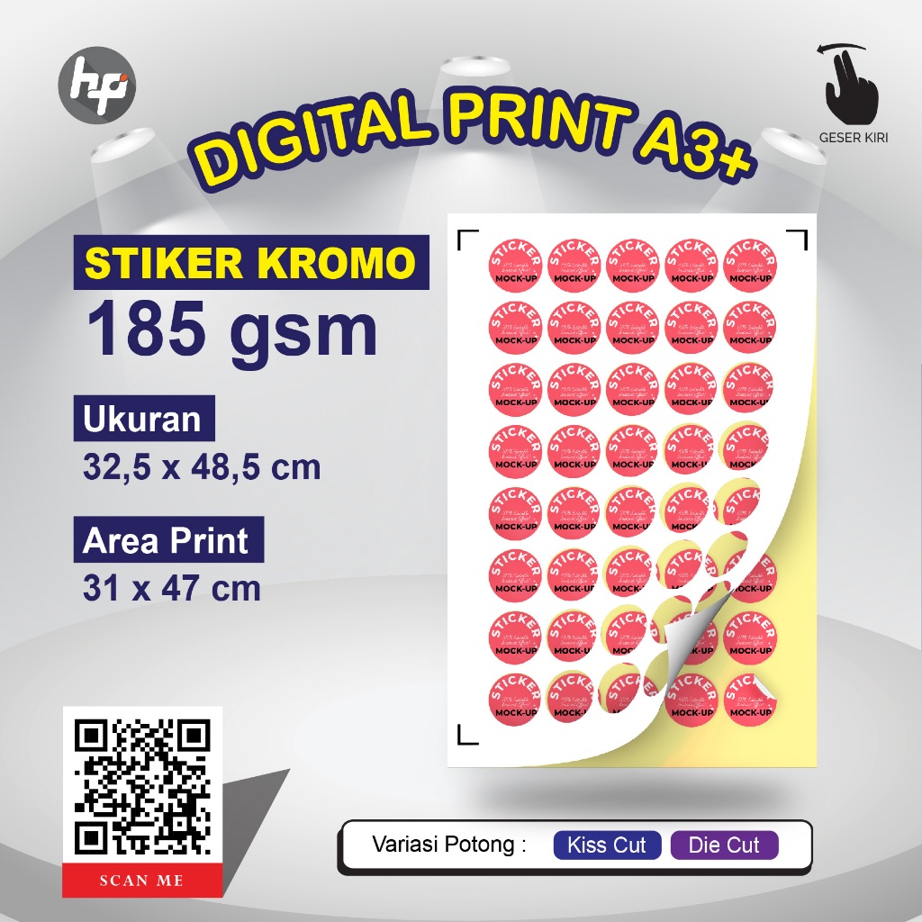 Jual Cetak / Print Stiker Kromo, Bontax A3 | Shopee Indonesia