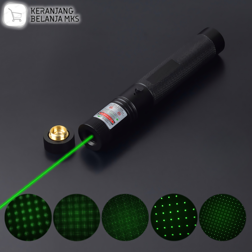 Jual Laser Hijau Pointer Jarak Jauh Green Laser Beam Pointer PREMIUM ...