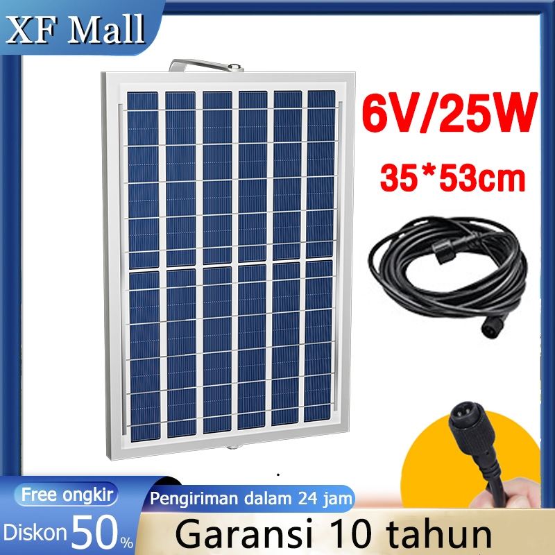 Jual solar panel 25W 35*53cm Papan solar solar cell panel surya 6V ...