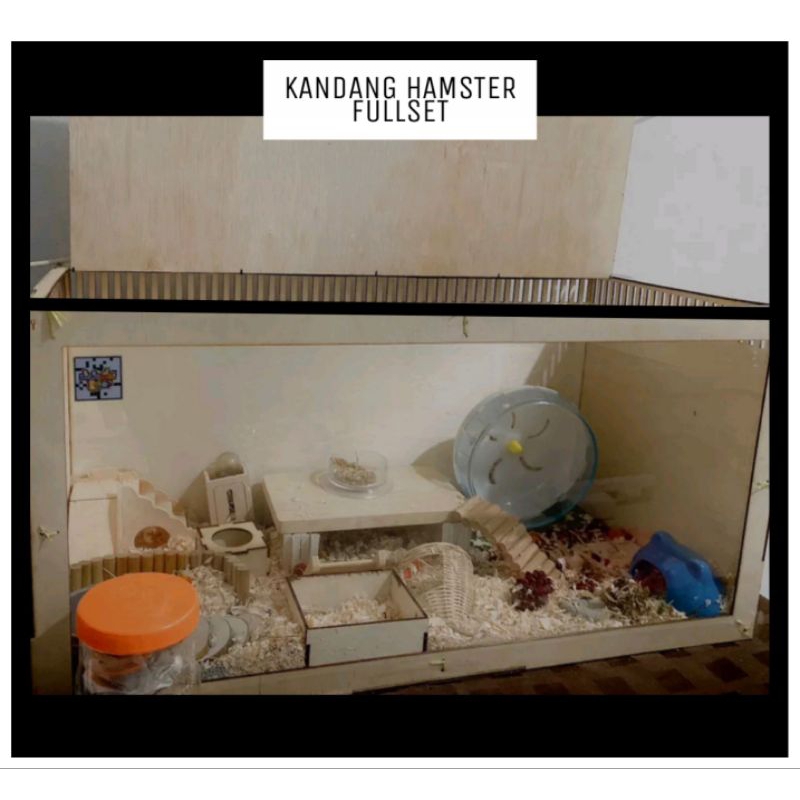 Jual KANDANG HAMSTER KAYU AKRILIK 80X40X40CM REPTIL BISA CUSTOM ...