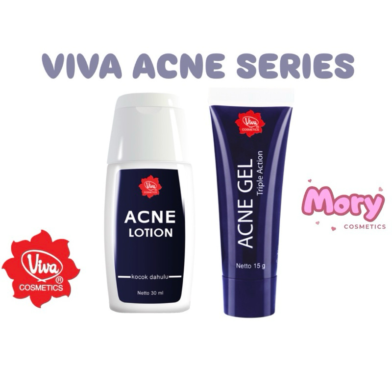 Jual VIVA ACNE GEL & LOTION TRIPLE ACTION / WHITENING CREAM | Shopee ...