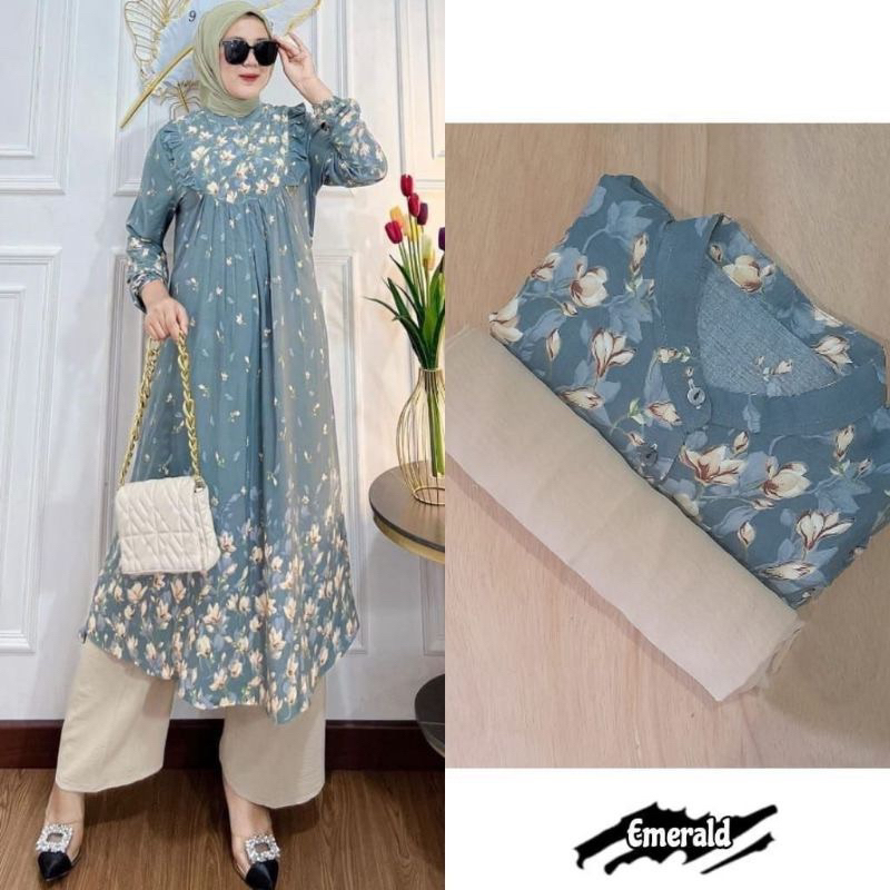 Jual Setelan Tunik Wanita Terbaru Kekinian // ELSA SET TUNIK | Shopee ...