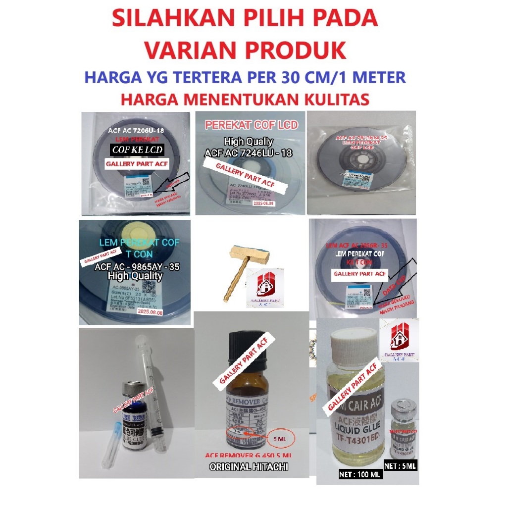 Jual LEM ACF COF PANEL TV LED , LEM ACF KE LCD - LEM Perekat acf panel ...